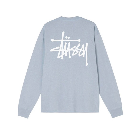 Stussy | Shirts | Stussy Basic Ls Tee Shirt Steel | Poshmark